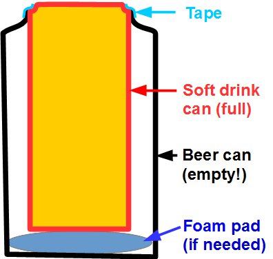 In the show we needed 9 cans to be opened during the show, so we made ...